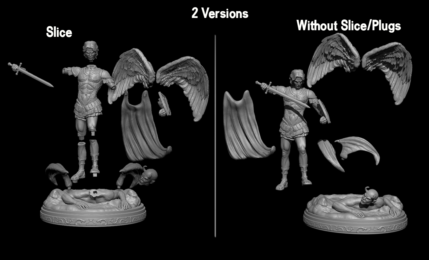 STL file St Michael Archangel・Model to download and 3D print・Cults