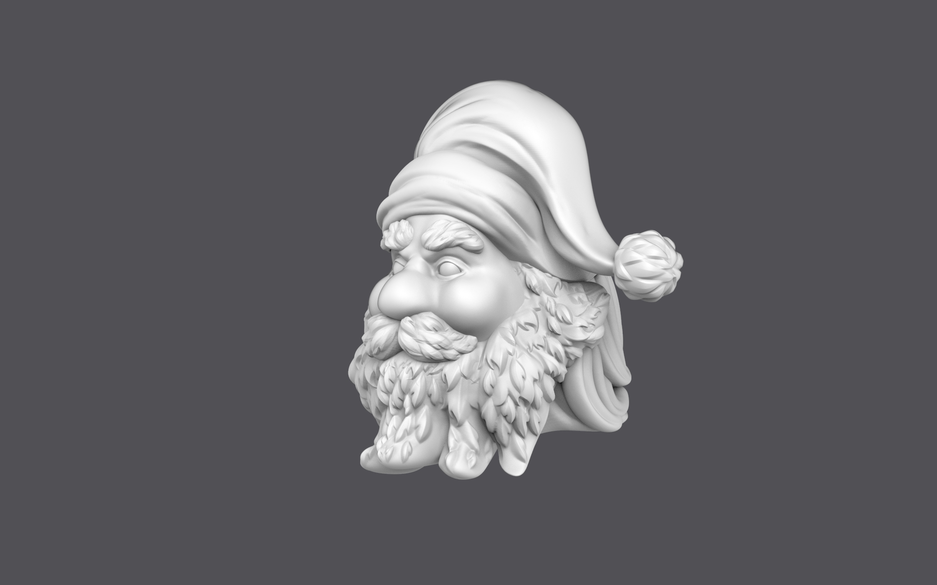 STL file Santa Claus Head 🎅・Design to download and 3D print・Cults