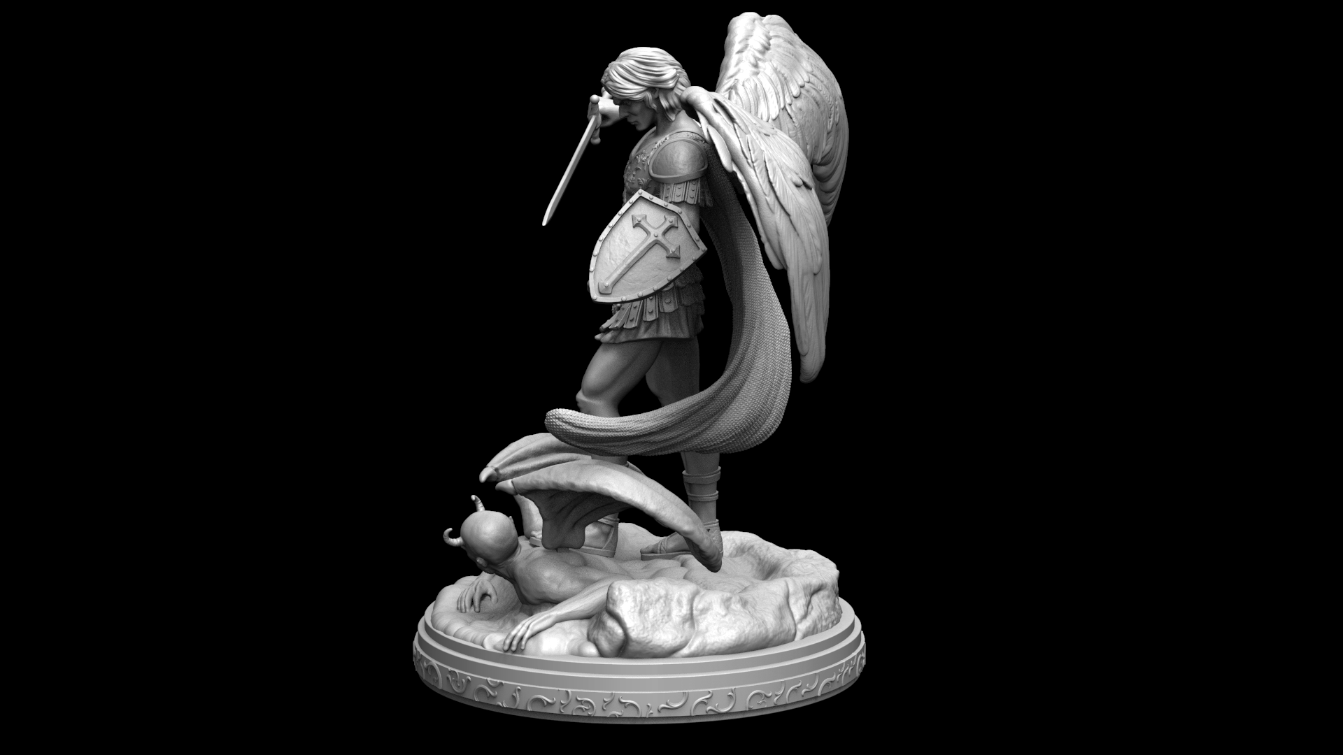 STL file St Michael Archangel・Model to download and 3D print・Cults