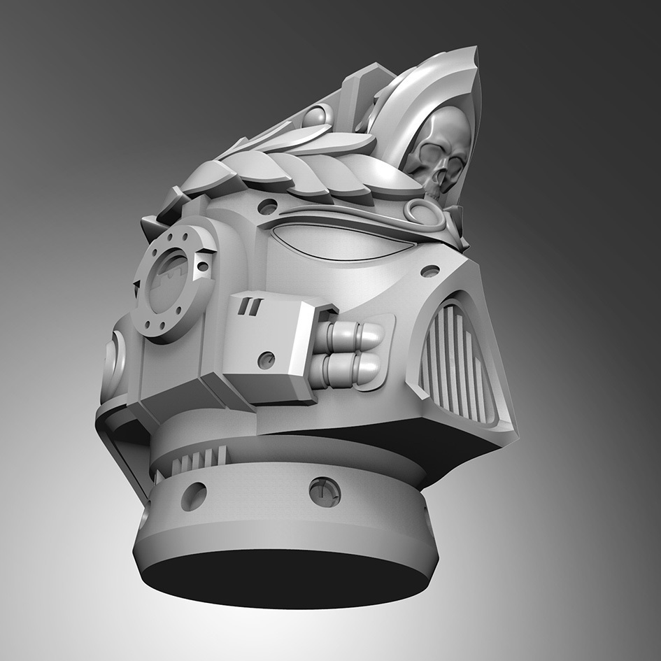 3D file Warhammer 40k generic Helmet High detailed ⚔・3D printer model ...