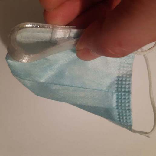 Download free GCODE file Face Mask Pozicer-Prevents fogging of glasses ...