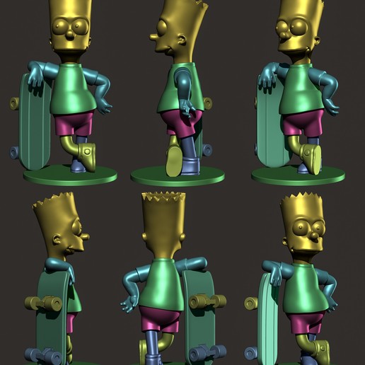 Download STL file simpson bart • Template to 3D print ・ Cults