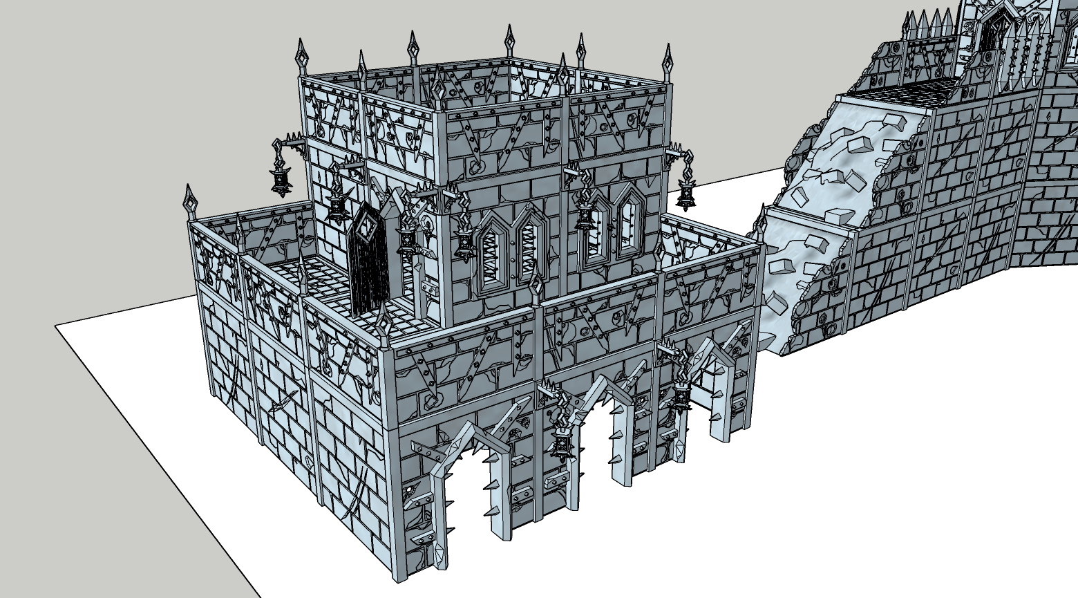3D file Chaotic Ruins Modular Terrain Kit・Design to download and 3D ...