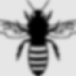 Download free STL file Bee pictogram • 3D printer design ・ Cults