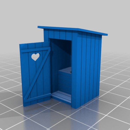 Download SCAD file MiniRailway Latrine (customizable) • 3D printable ...