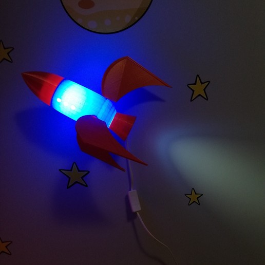Download free STL file Rocket Light Lamp • 3D printable object ・ Cults