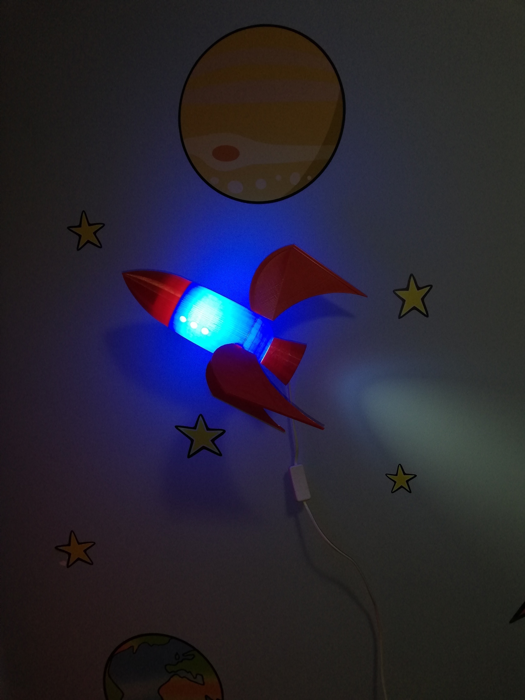 Free STL file Rocket Light Lamp・3D printing design to download・Cults