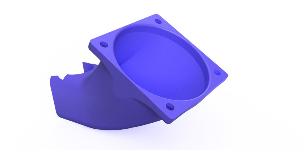 Free STL file 50mm Fan Duct for ED3V6・3D printable design to download・Cults