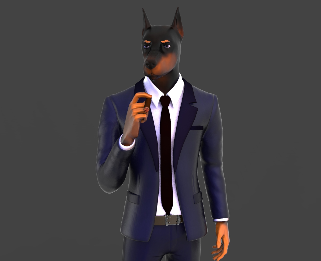 STL file Doberman With Style-Human・3D printer model to download・Cults