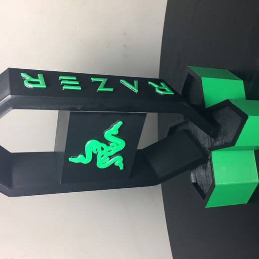 Download STL file Headphone Stand RAZER • 3D printer design ・ Cults