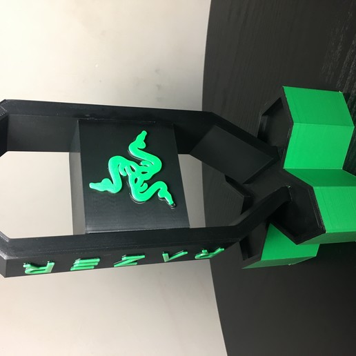 Download STL file Headphone Stand RAZER • 3D printer design ・ Cults