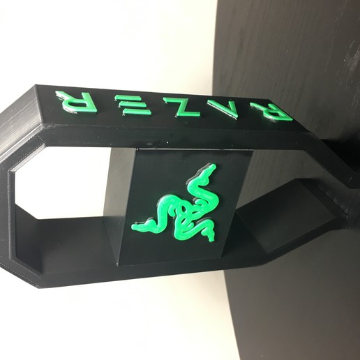 Download STL file Headphone Stand RAZER • 3D printer design ・ Cults