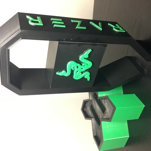 Download STL file Headphone Stand RAZER • 3D printer design ・ Cults
