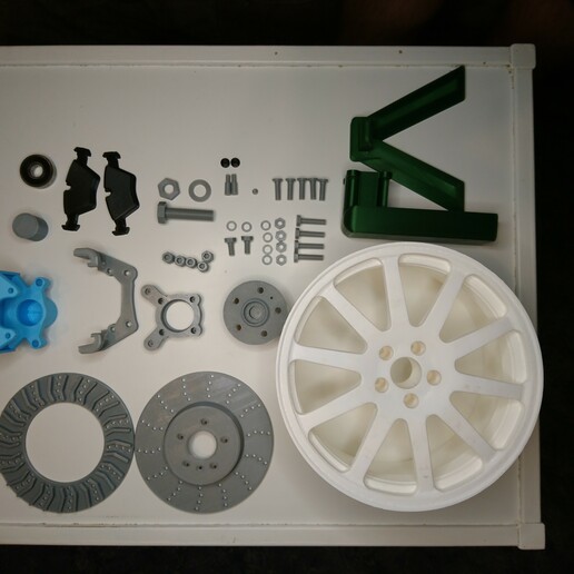 Download STL file Wheel with brake system • 3D print object ・ Cults
