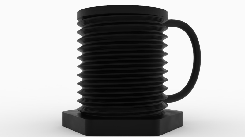 Free STL file threaded Mug・3D print design to download・Cults