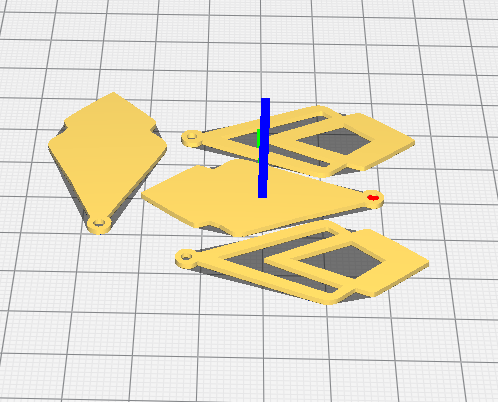 STL file Earrings in two colors・3D print design to download・Cults