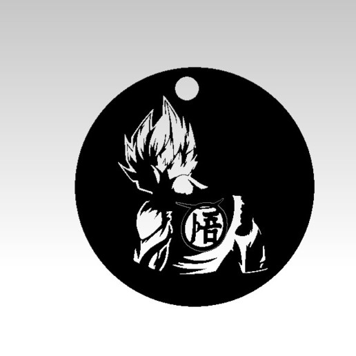 Download free STL file goku shadow pendant • Template to 3D print ・ Cults