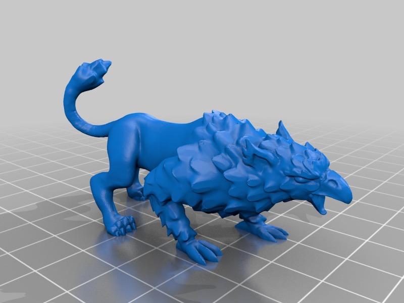 Free 3D file Wingless Griffon・3D printer model to download・Cults