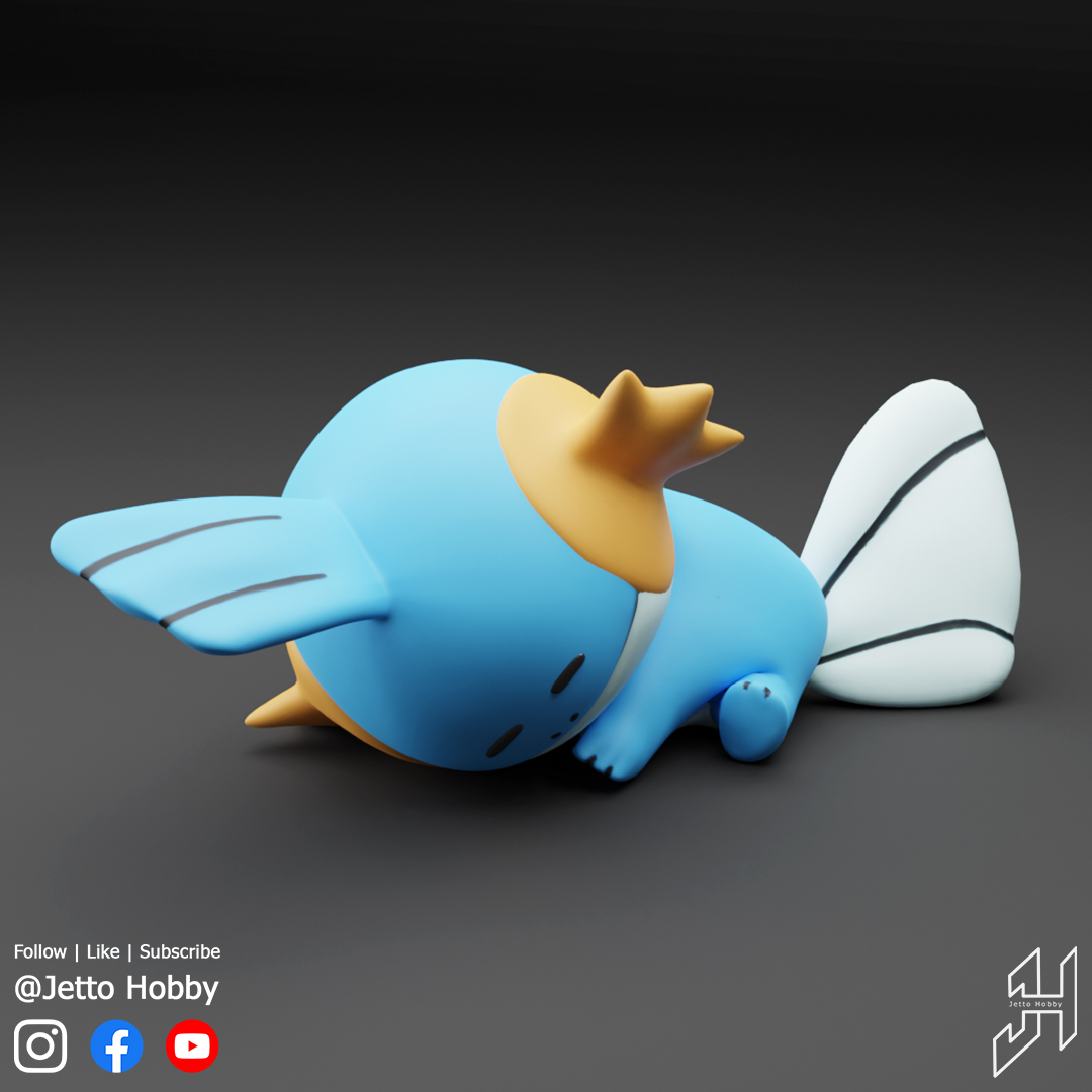 Free STL file Mudkip (1/5 Scale Pokemon) 🐉・Design to download and 3D ...
