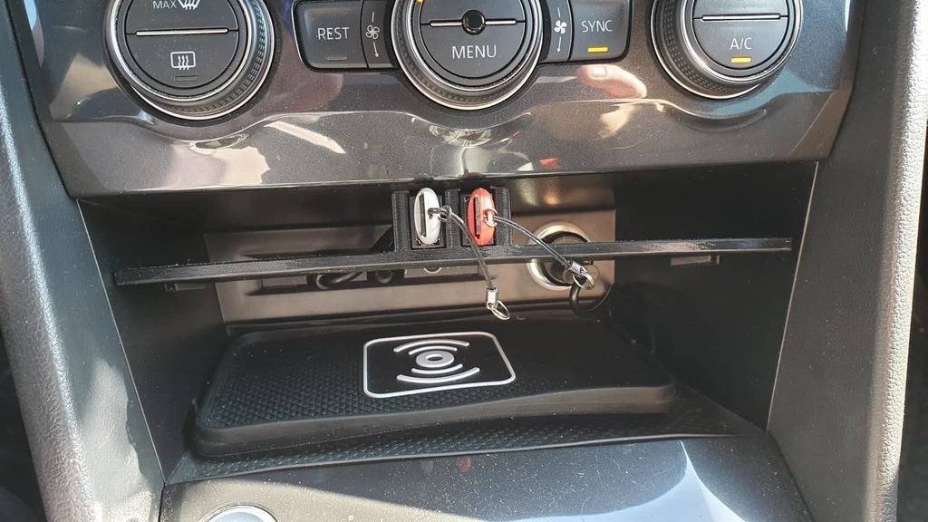 Free STL file 2018 VW TIGUAN USB floating shelve・3D printable model to ...