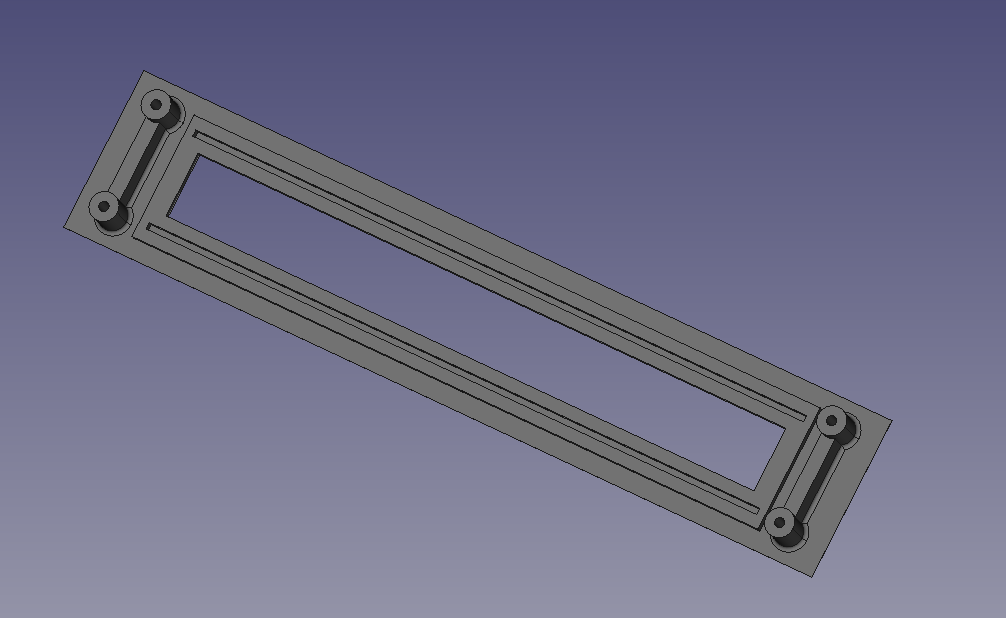 STL file LCD Frame HD44780・3D printing idea to download・Cults