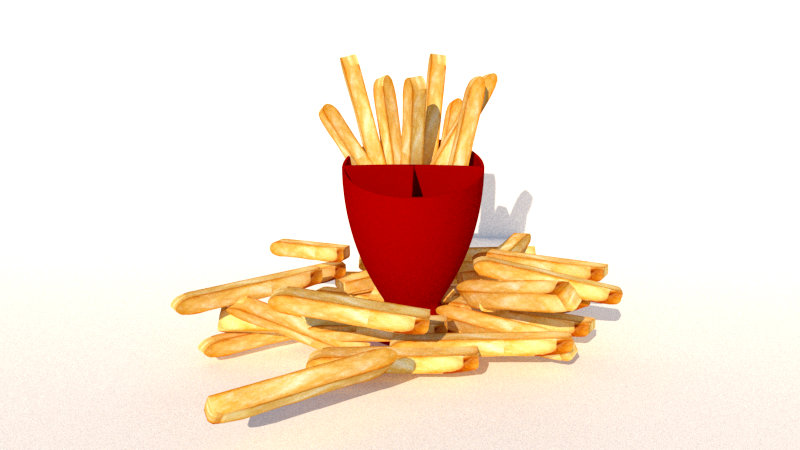 Free STL file French fries cup / French fries cup・3D printable model to ...