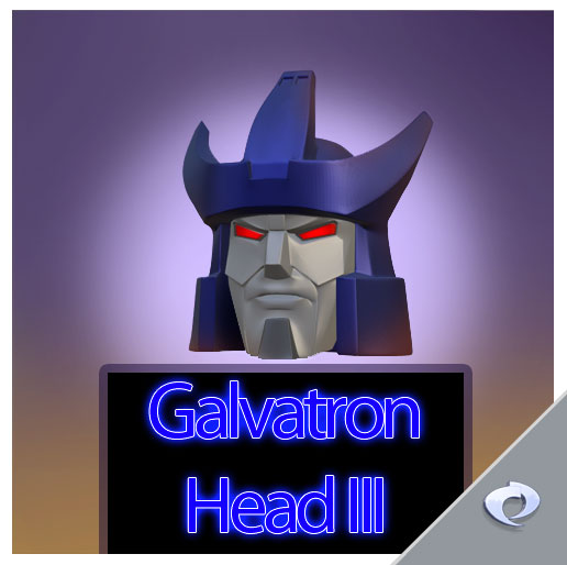 STL file Galvatron Head (Kingdom Purple)・3D printable model to download ...