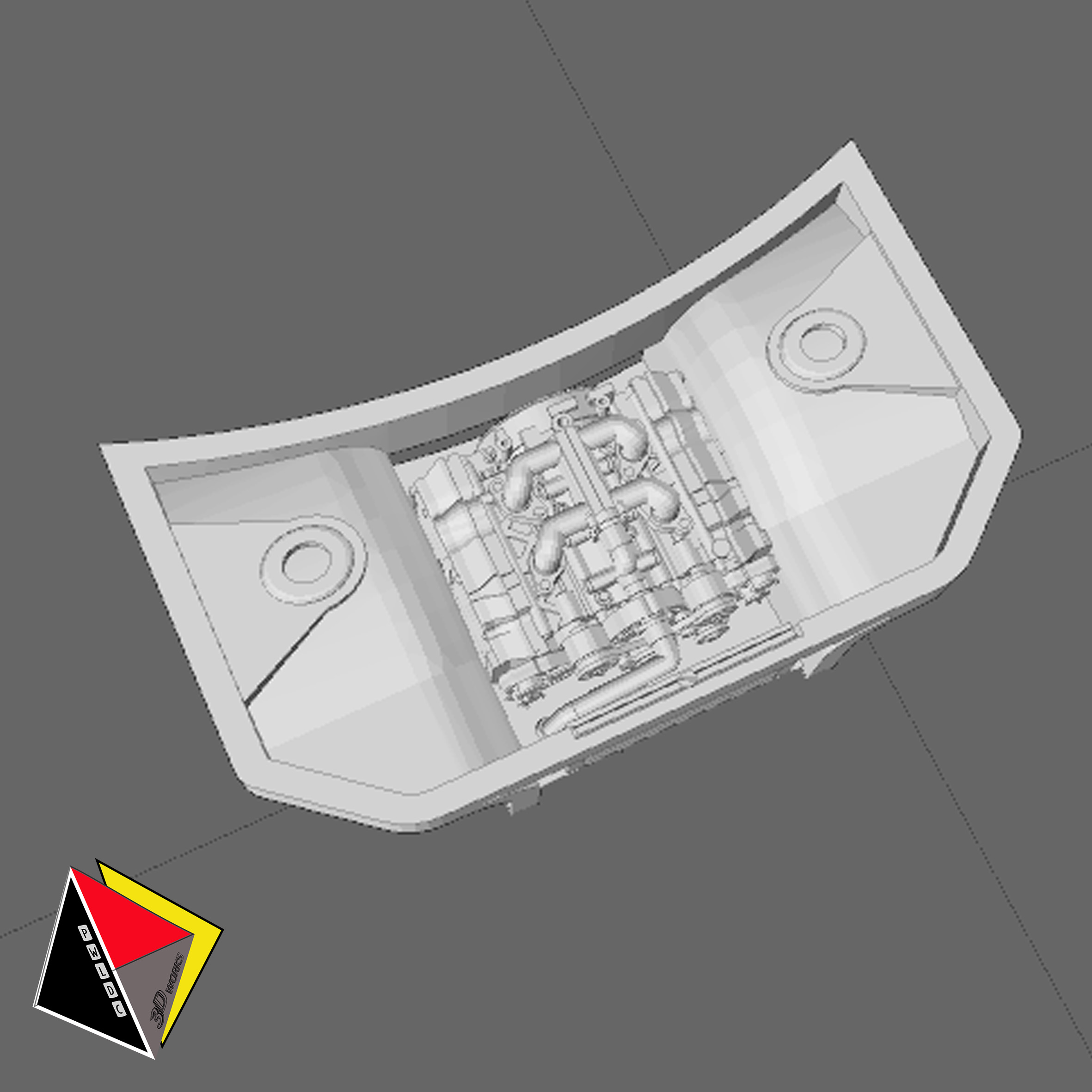 STL file 1/64 Scale D4S Engine For Hot Wheels Scion FRS・3D print model ...