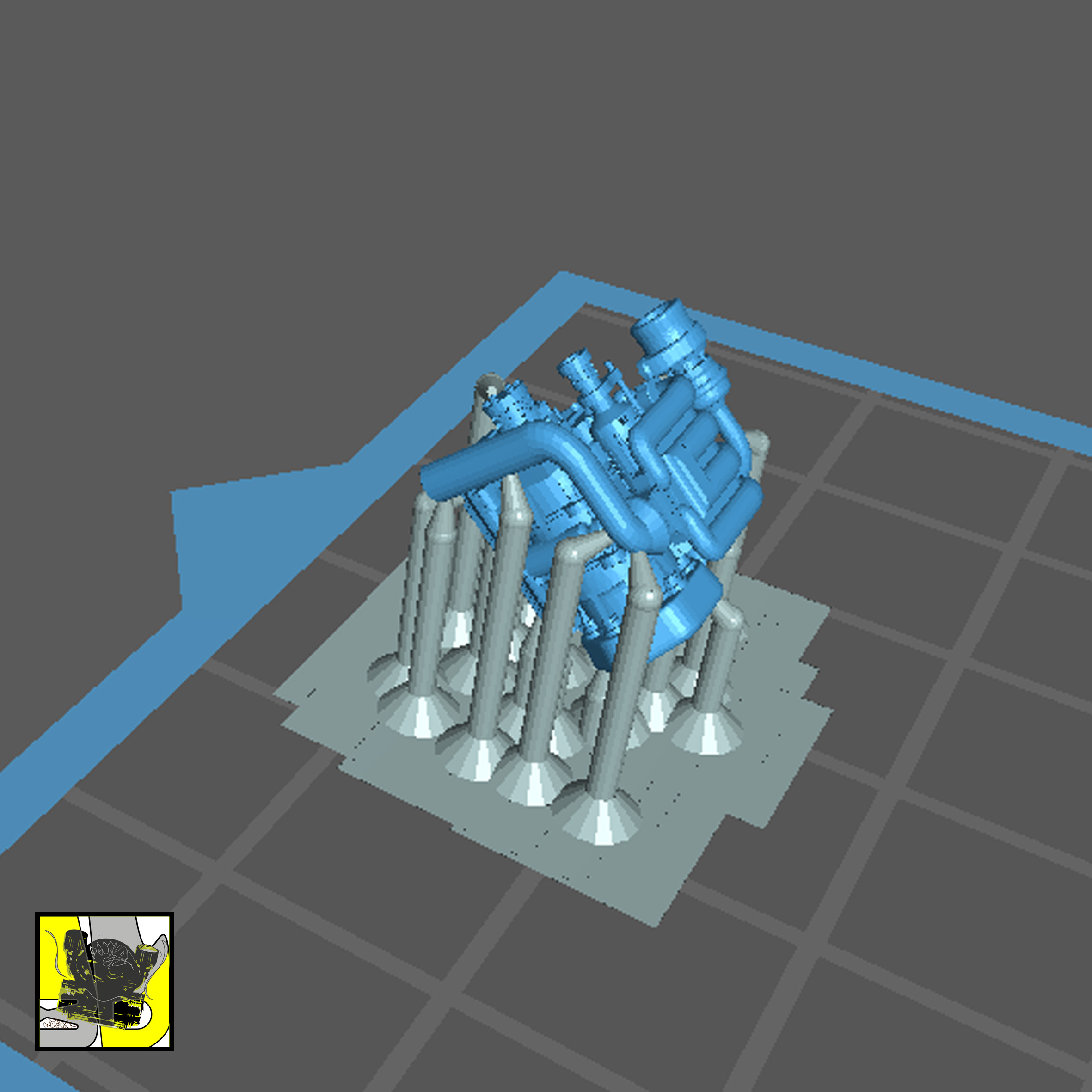 STL file 1/64 Scale Engine 13B Rotary Hot Wheels Mazda Savanna RX7 🥵・3D ...