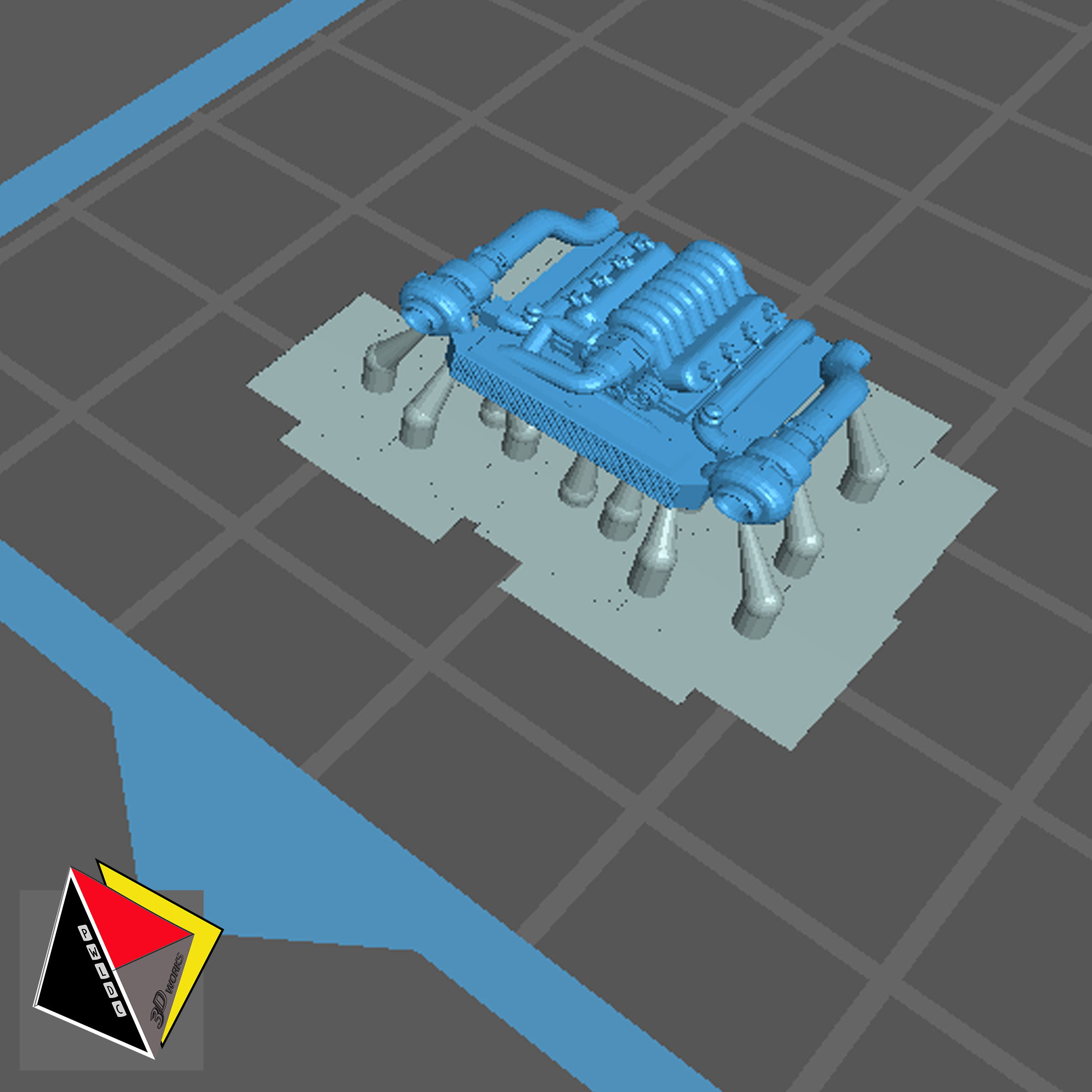 STL file LS V8 Engine Swap Mini GT Datsun 510 1/64 Scale 👽・3D printing ...