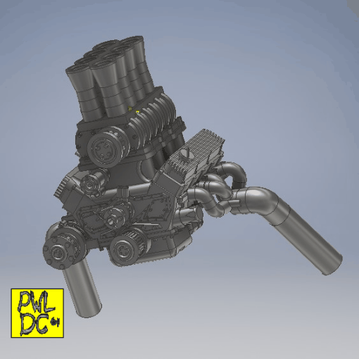 STL file Gasser chevy wagon engine diecast 164 Scale 🚗・3D printable ...