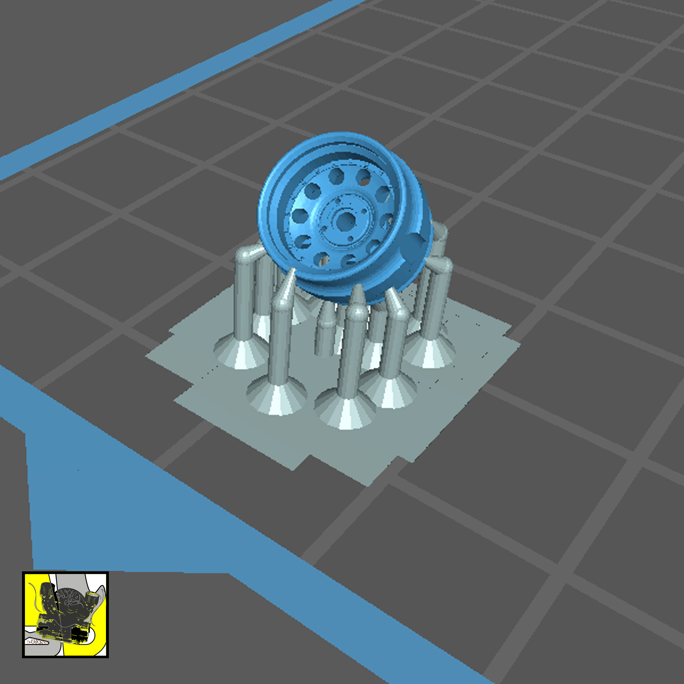 STL file 1/64 Scale Modgies Rims・3D printing idea to download・Cults