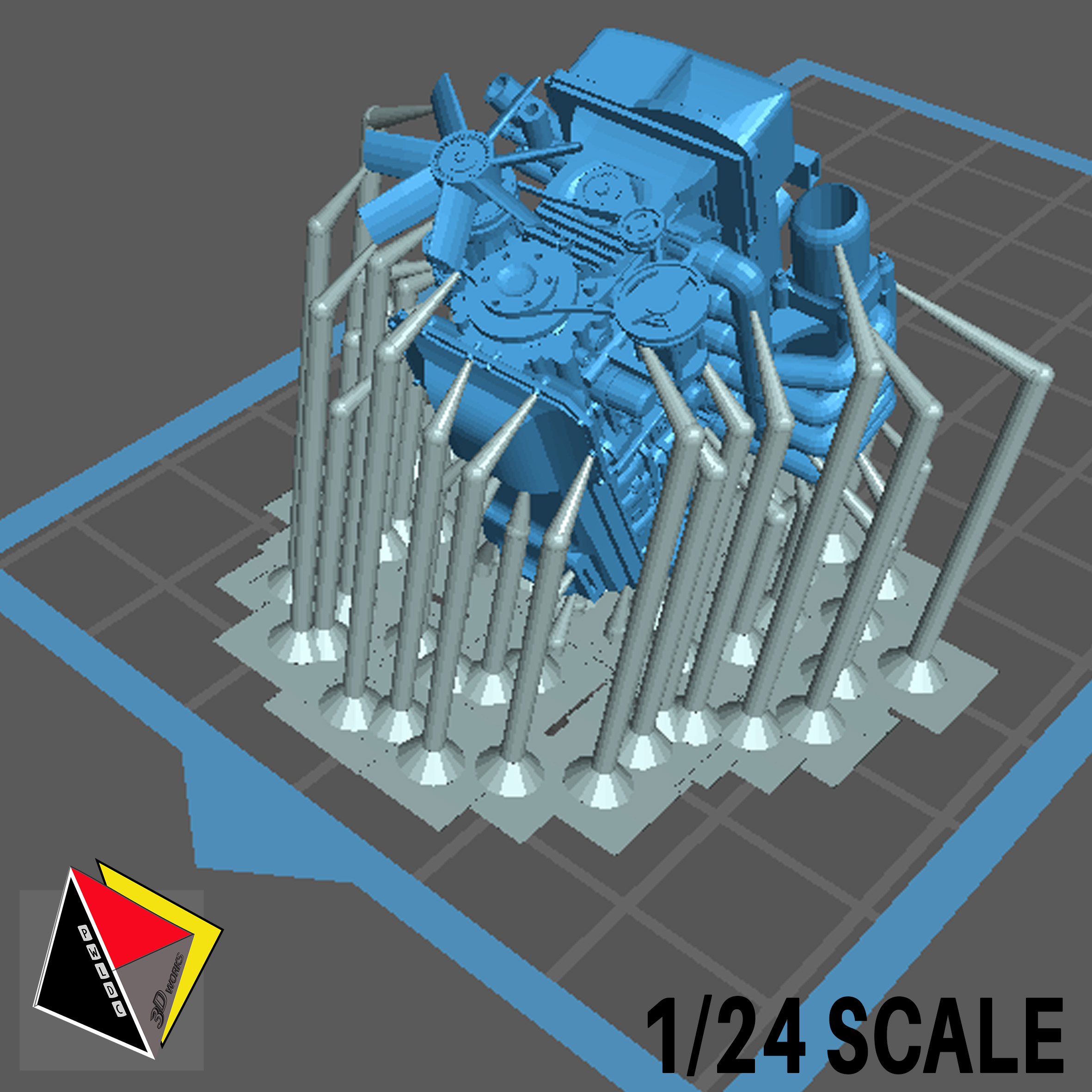 STL file 1/24 Scale Engine 2JZ 🚗・3D printable model to download・Cults