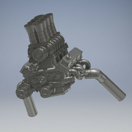 STL file Gasser chevy wagon engine diecast 164 Scale 🚗・3D printable ...