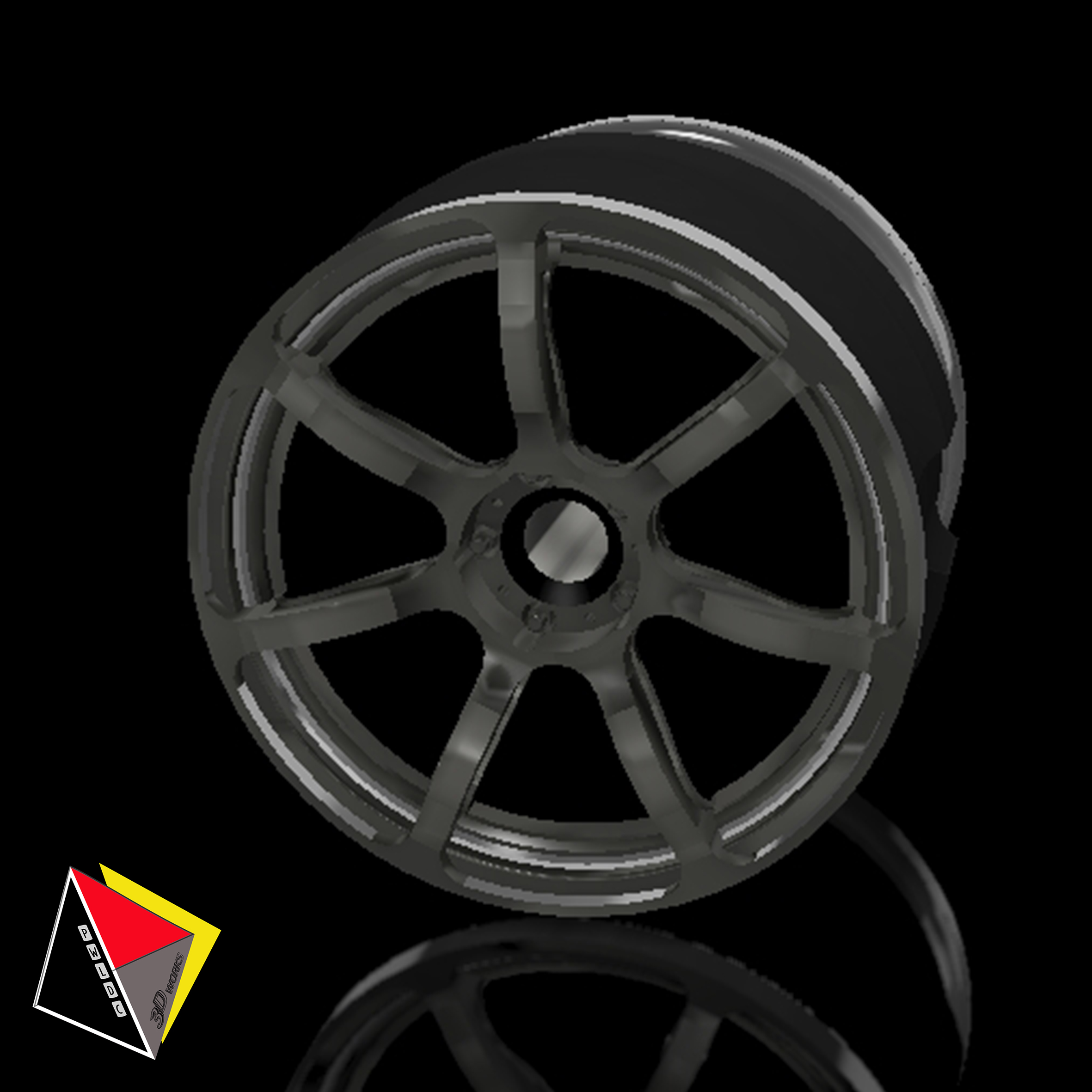 STL file 1/64 Scale Rims WRKEM T7R・3D print model to download・Cults