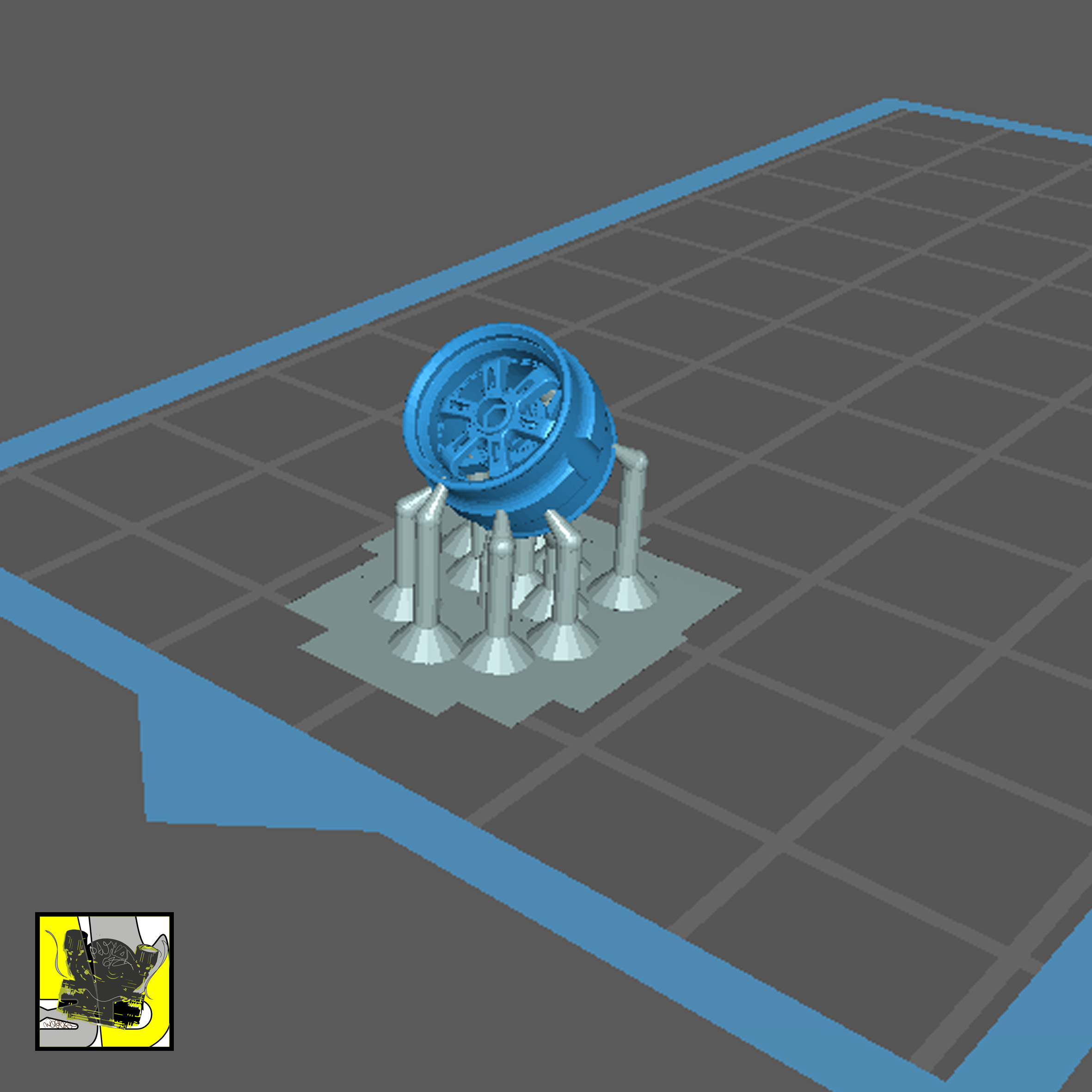 STL file 1/64 Scale Rims 01・3D printable model to download・Cults