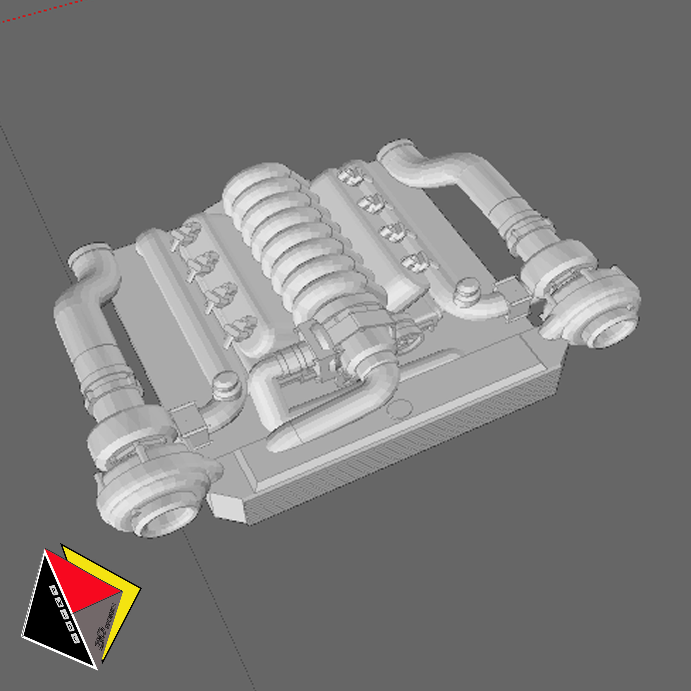 STL file LS V8 Engine Swap Mini GT Datsun 510 1/64 Scale 👽・3D printing ...