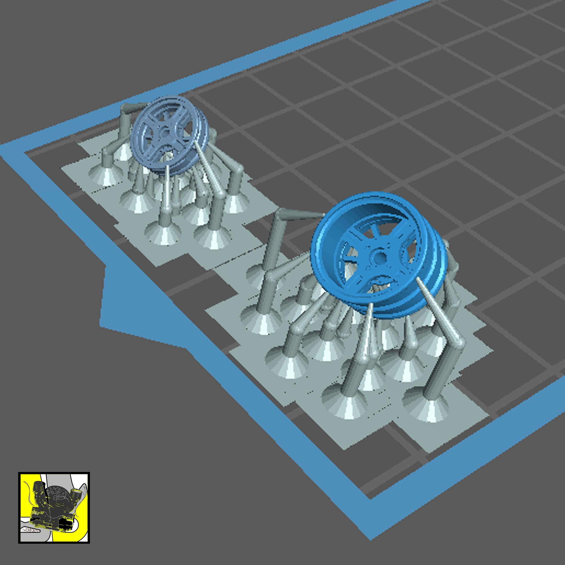 Free STL file 1/64 Scale Rims Replica Advan Retro Drag 👽・3D printing ...