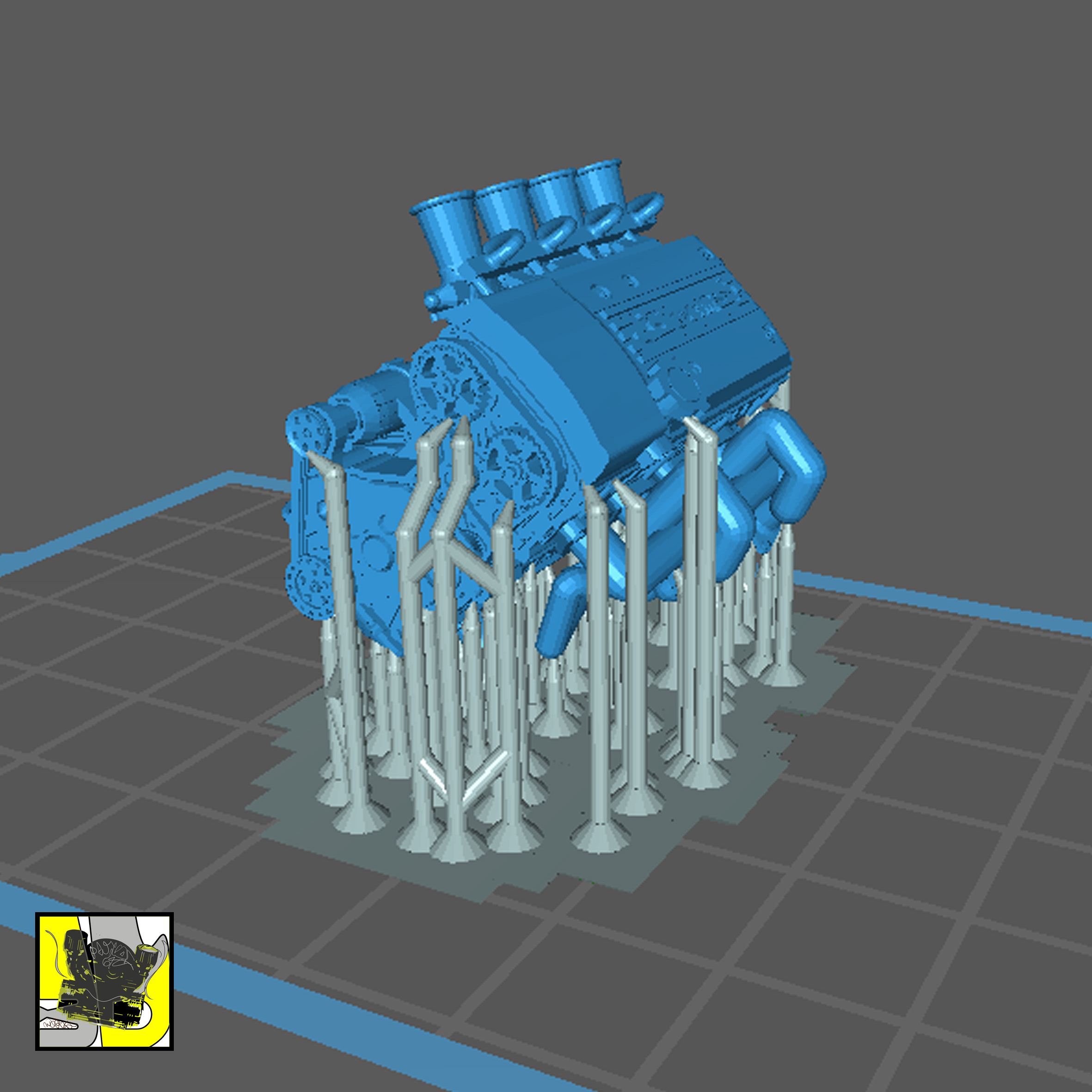 STL file 1/24 Scale Engine 3SGE Beams Engine・3D printing template to ...