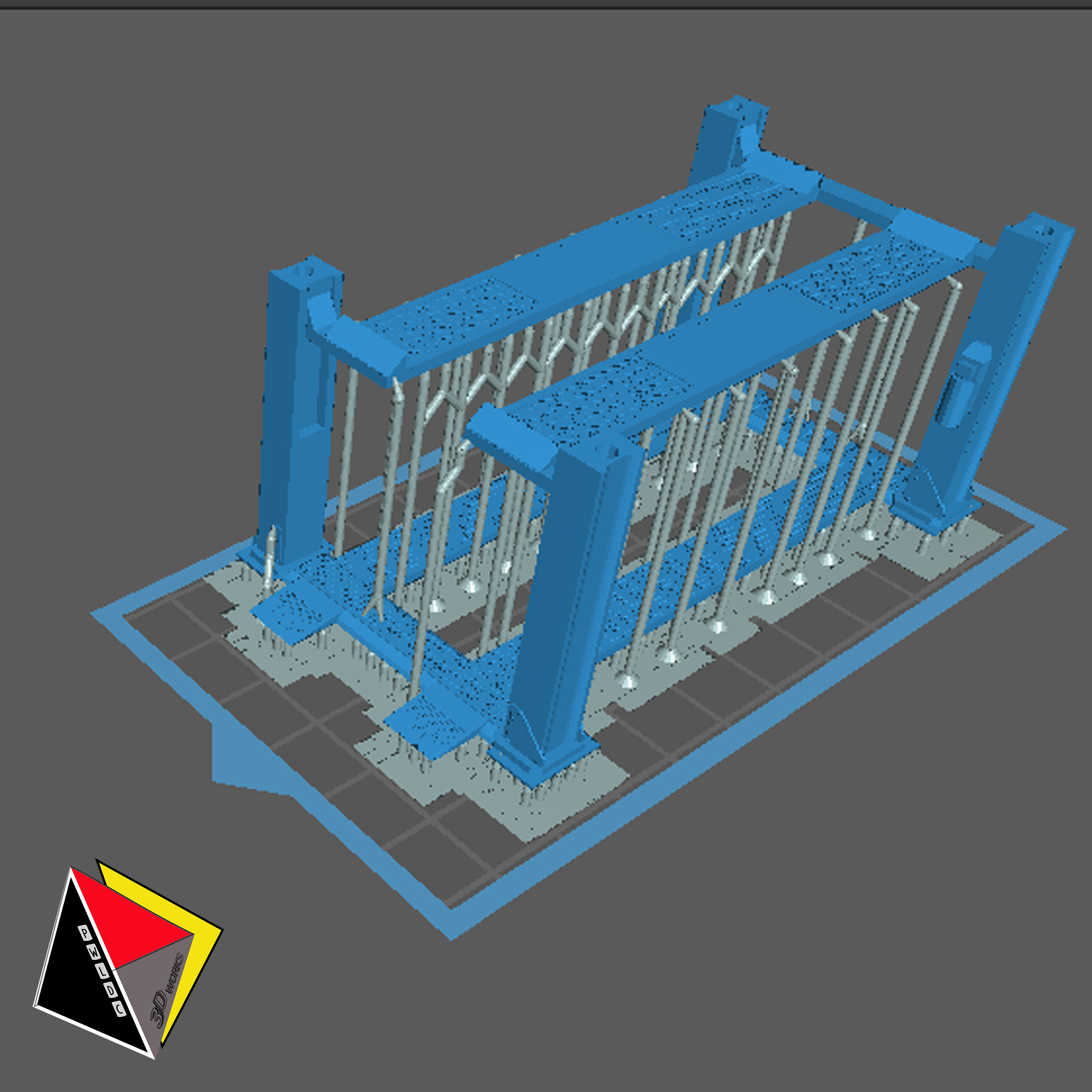 STL file Car Four Post Lift Diorama's Part 164 Scale・3D print model to ...
