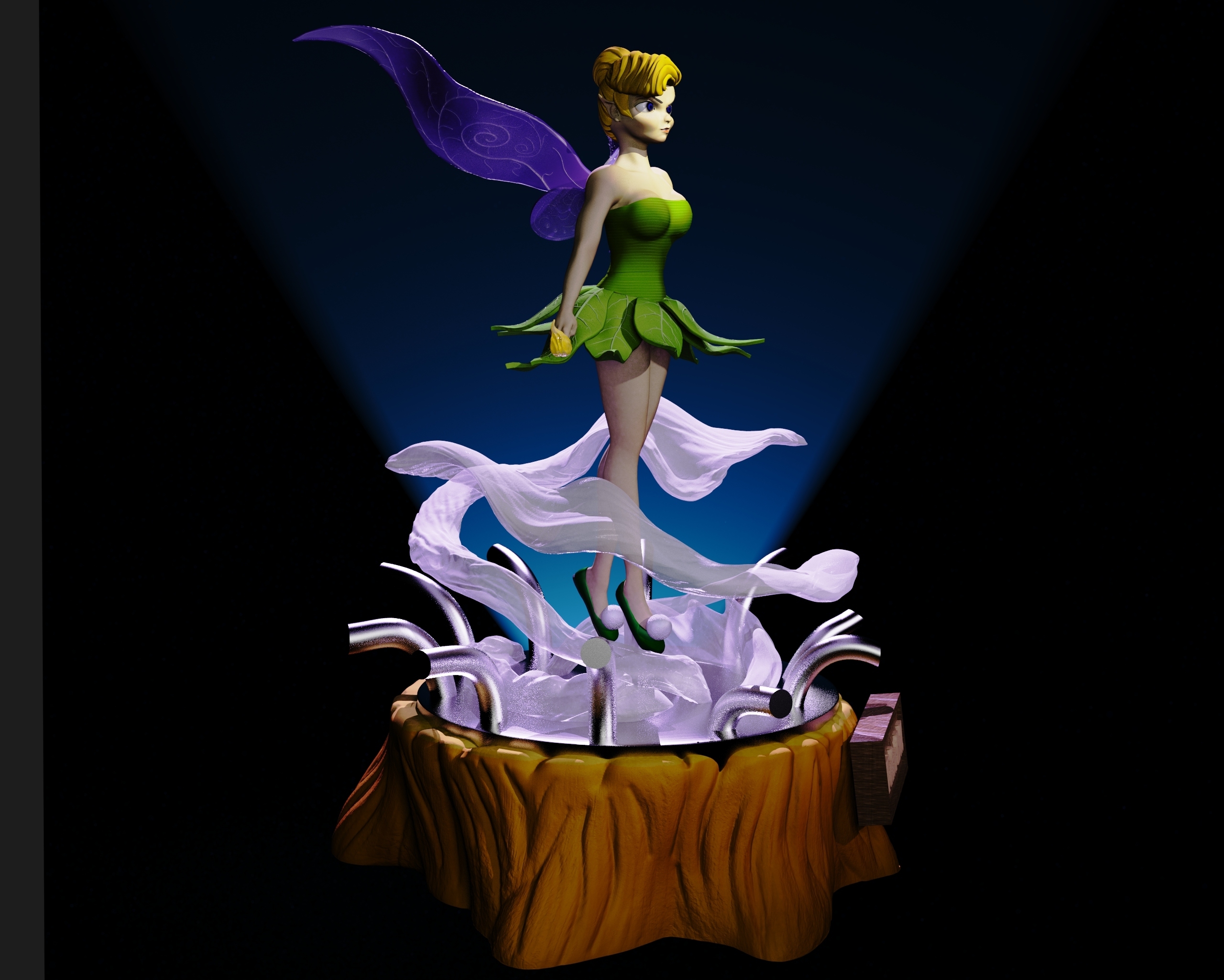 3D file Tinker Bell 🔔・3D print design to download・Cults