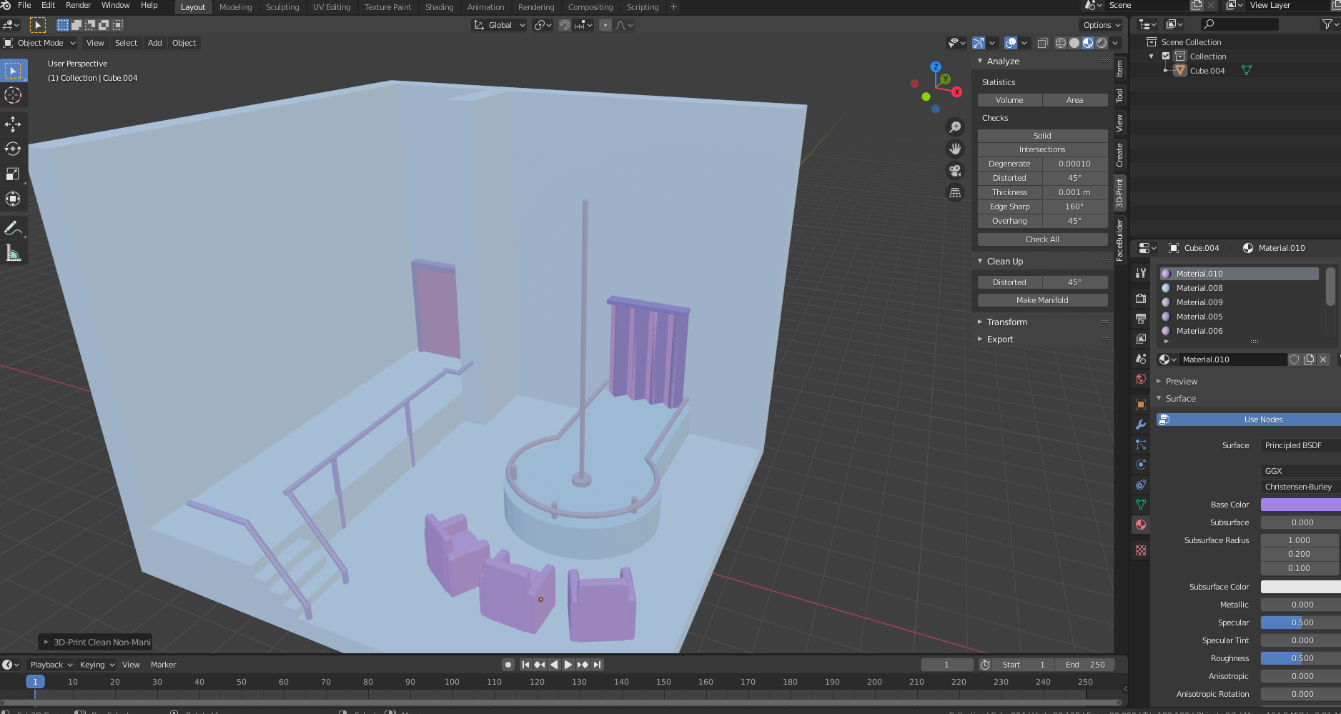 Archivo 3D Table dance stage. Blender and STL・Plan para descargar y ...
