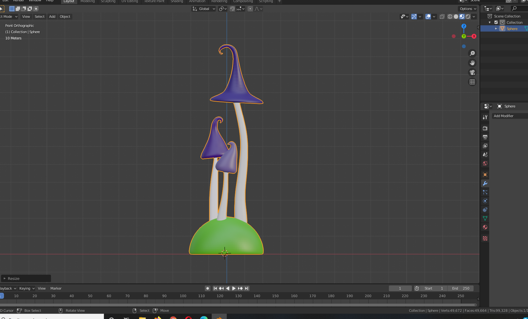 3D file Garden purple mushrooms・Template to download and 3D print・Cults