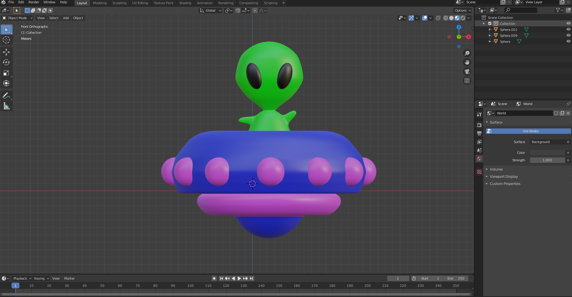 3D file alien in cute ufo. Blender and STL・3D print object to download ...