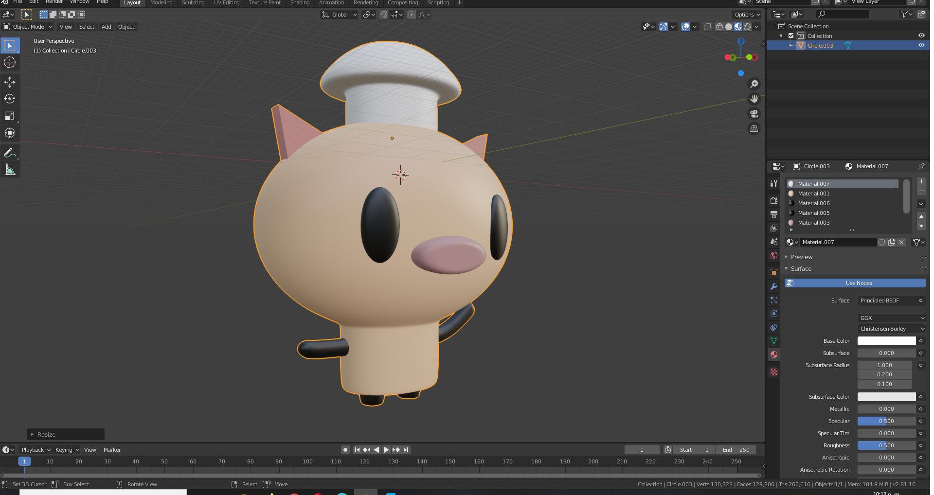 3D file Cute little chef pig, blender and stl・Model to download and 3D ...