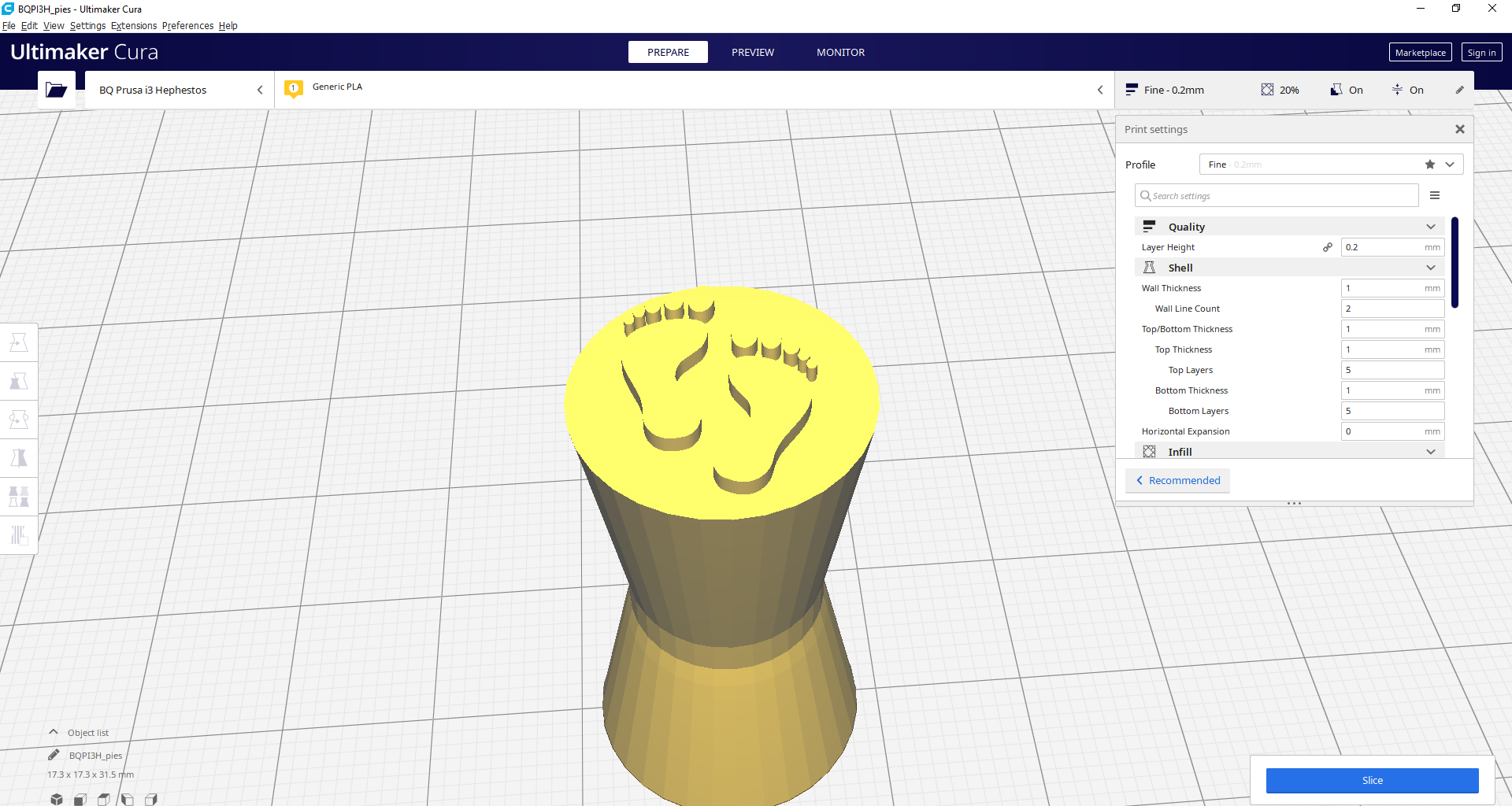 Free 3D file Footprints stamps, slt and blender・3D printable model to ...