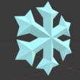 Descargar archivo STL Snowflake low poly • Modelo para la impresión en ...
