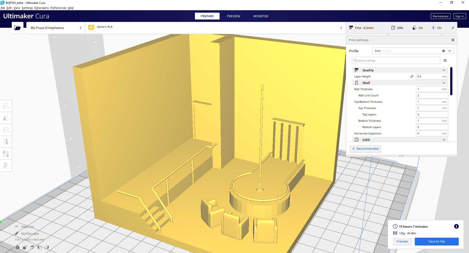 Archivo 3D Table dance stage. Blender and STL・Plan para descargar y ...