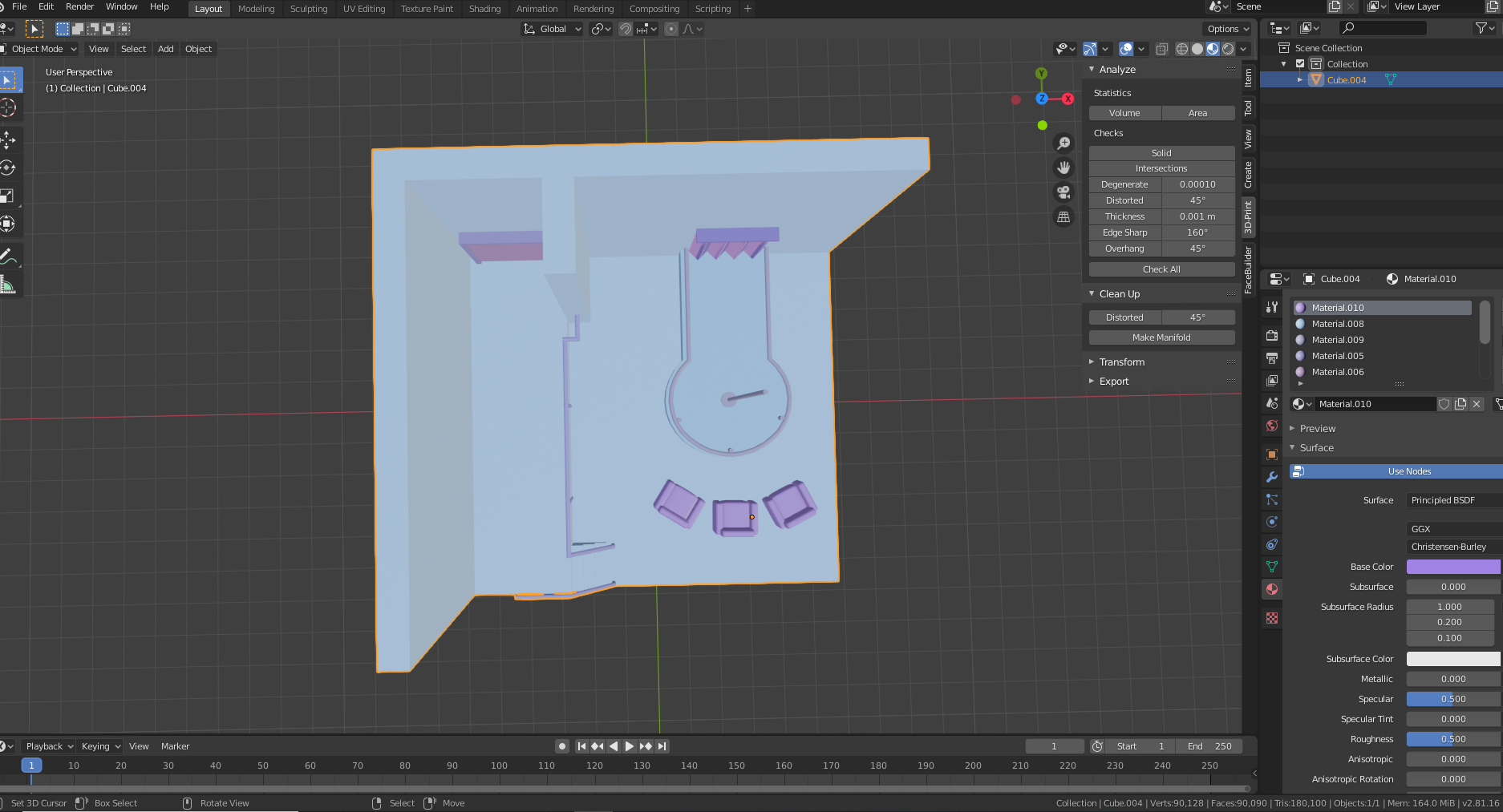 Archivo 3D Table dance stage. Blender and STL・Plan para descargar y ...