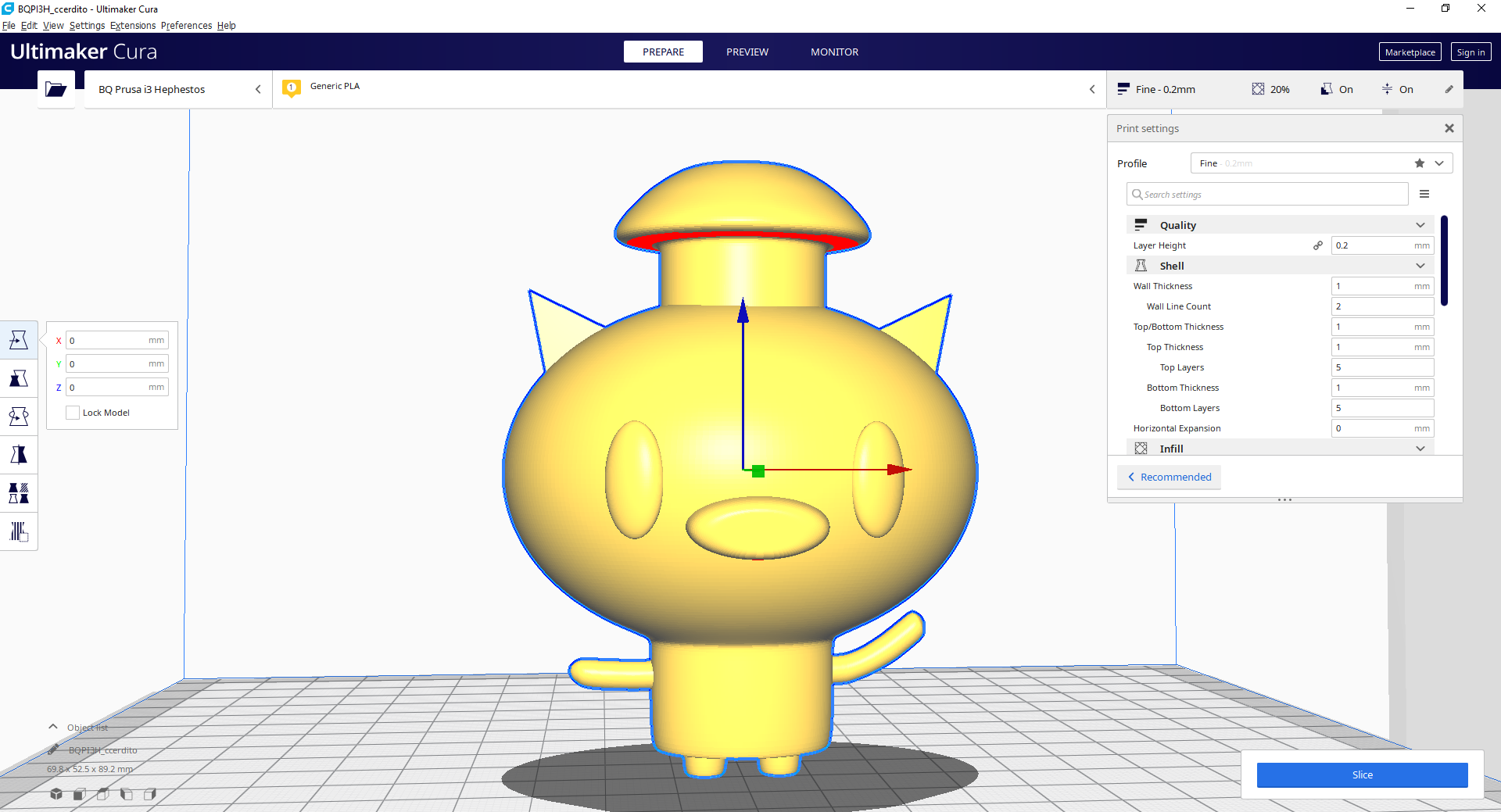 3D file Cute little chef pig, blender and stl・Model to download and 3D ...